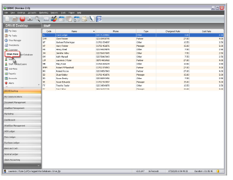 Setting Up Staff Charge Out Rates in DRIVE – Relate Software